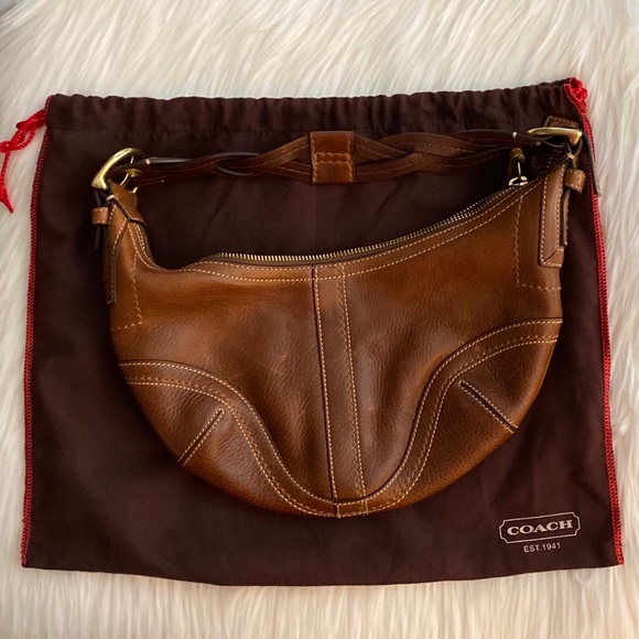 Coach | Bags | Classic Coach Brown Leather Slouchy Hobo Hand Bag | Poshmark